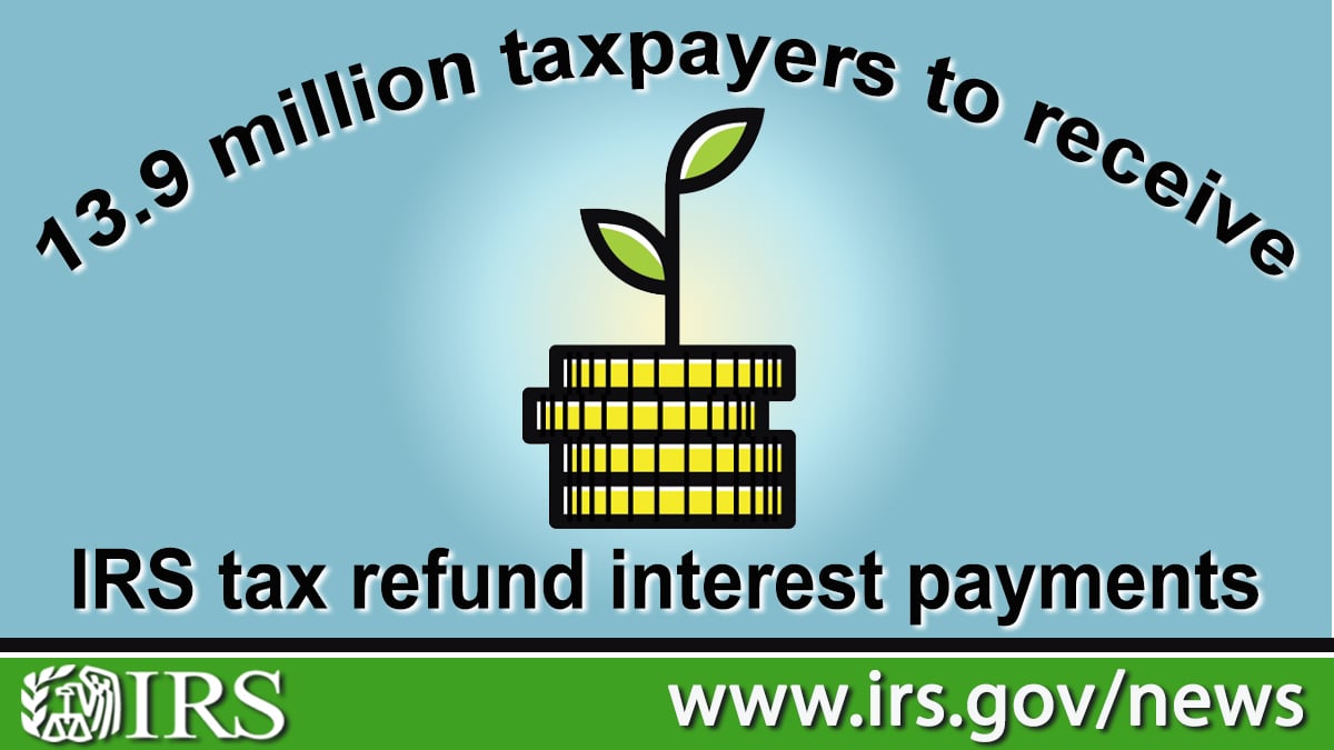 13.9 million Americans to receive IRS tax refund interest; taxable ...