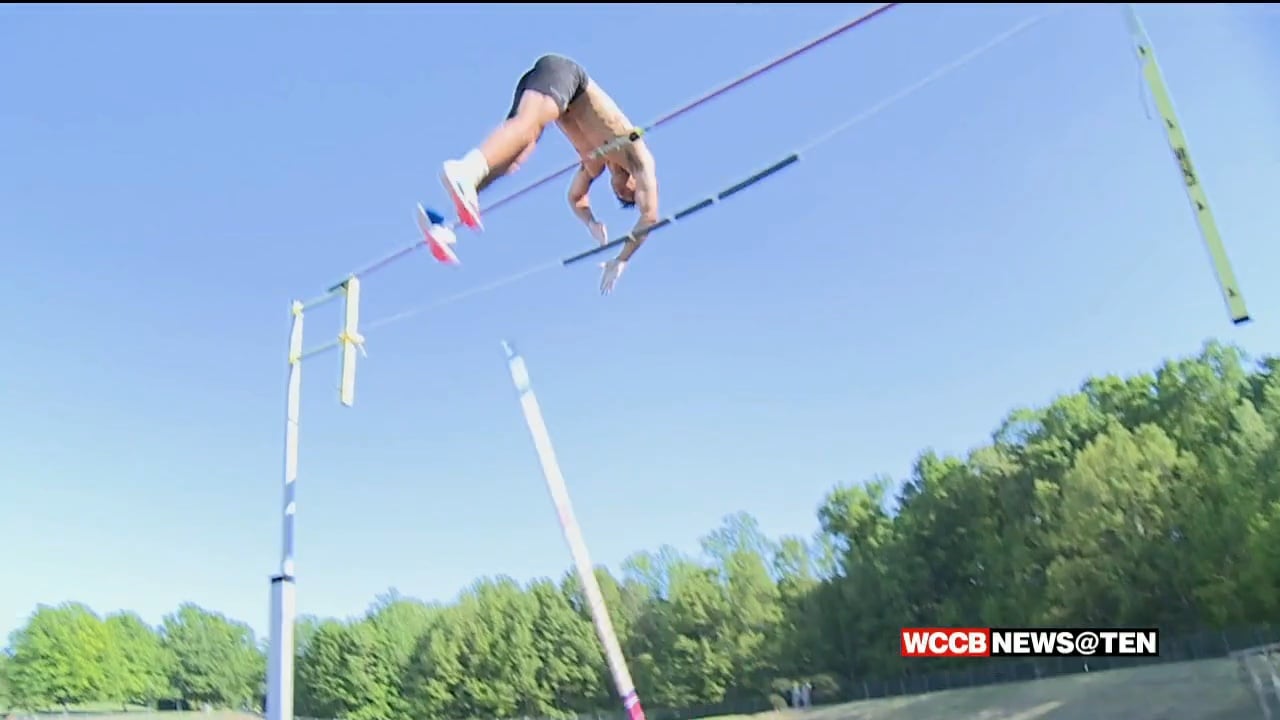 Charlotte's Elijah Cole Pole Vaults For Olympic Dream - Bahakel ...