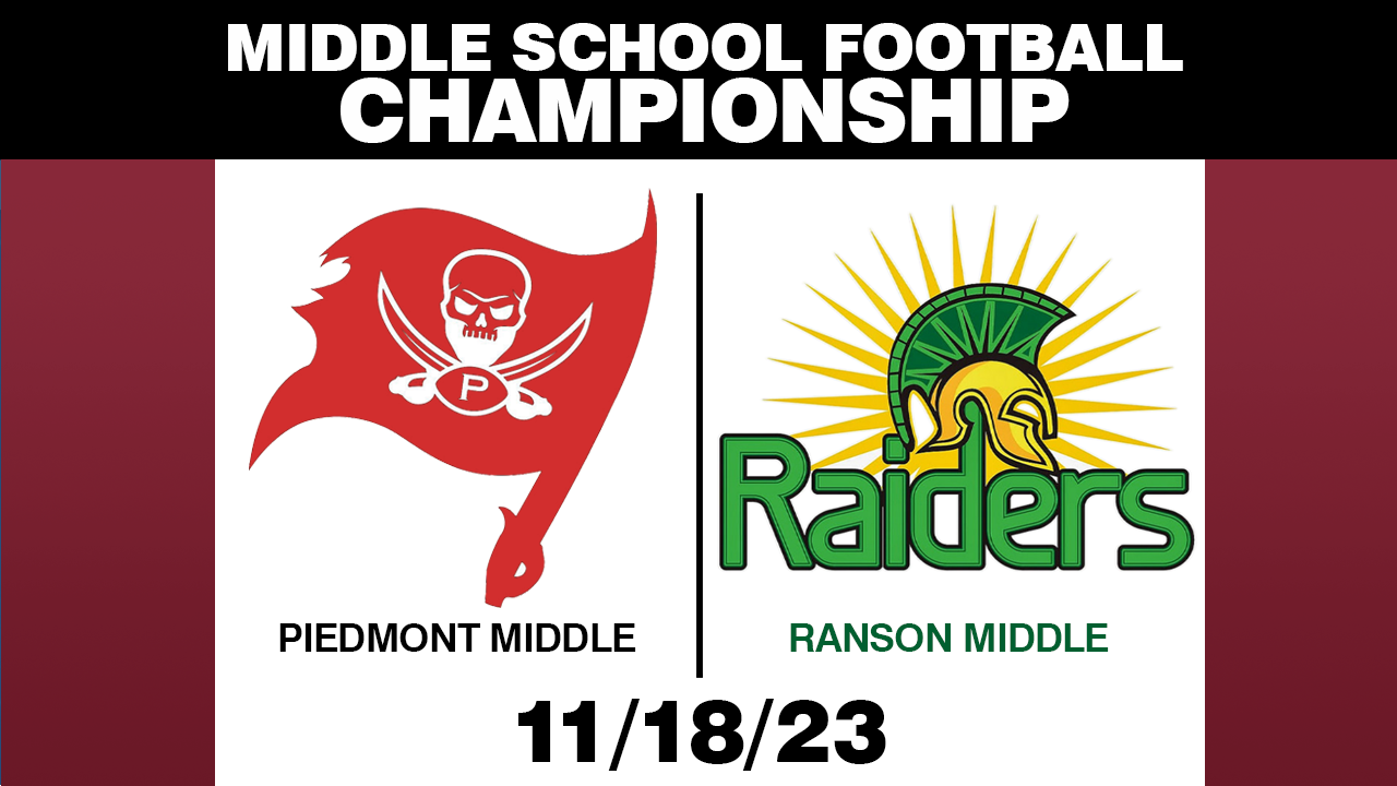 Piedmont Middle @ Ranson Middle - Bahakel Sports