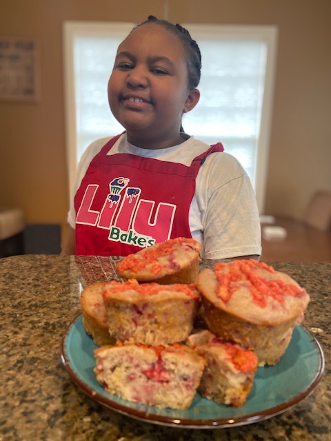 LILY BAKES: Raspberry & White Chocolate Muffins - Charlotte Parent