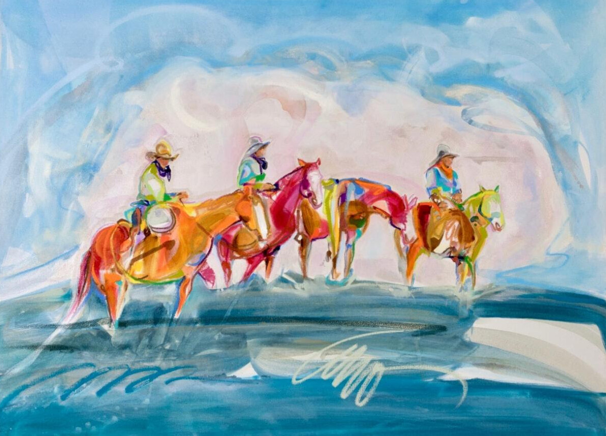 Carrie Fell & Co. Showcases Exclusive Painting With Soft Blue Skies And ...