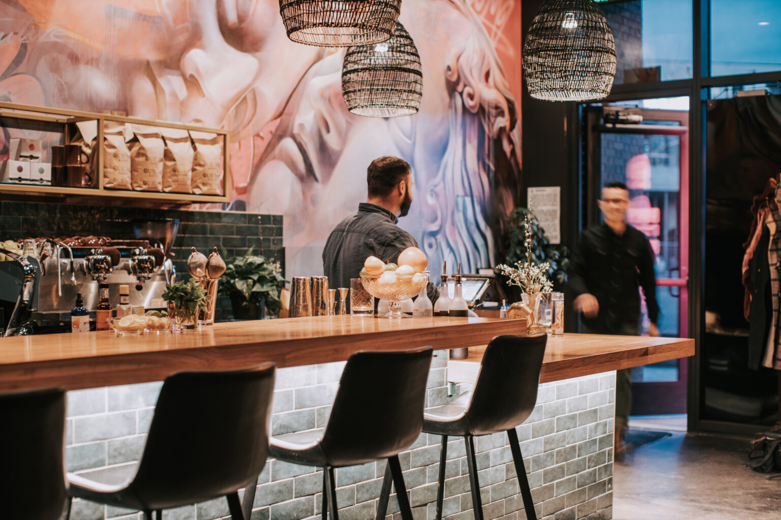 Entrepreneur Creates Bright and Funky Cocktail Bar With an All ...