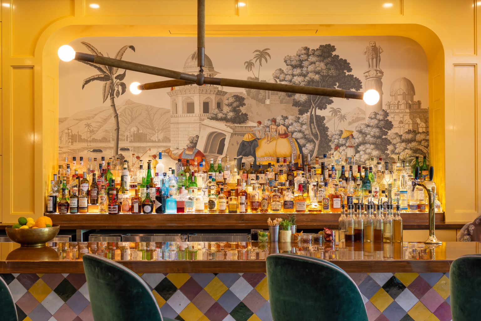 Entrepreneur Creates Bright and Funky Cocktail Bar With an All ...