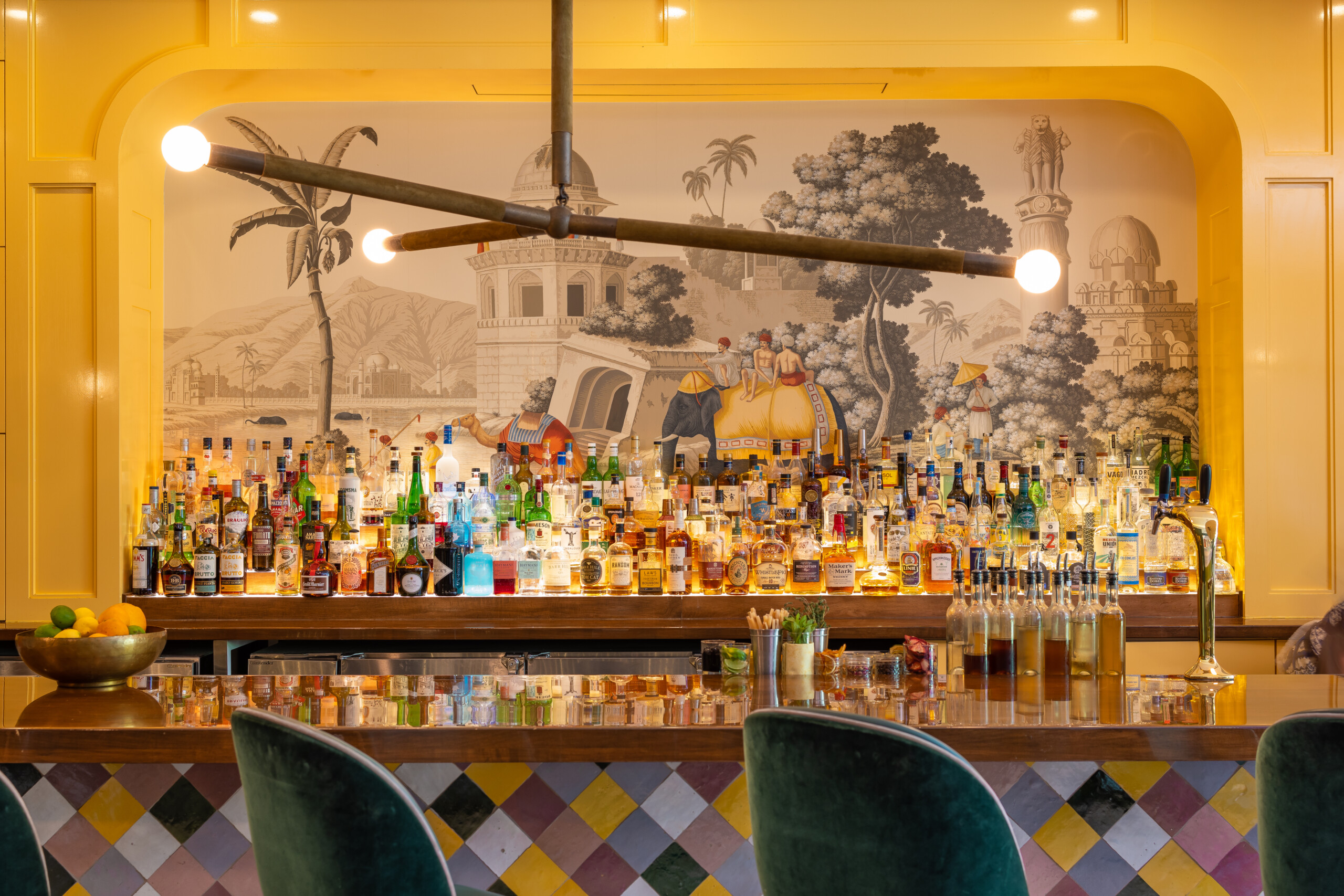 Entrepreneur Creates Bright and Funky Cocktail Bar With an All ...