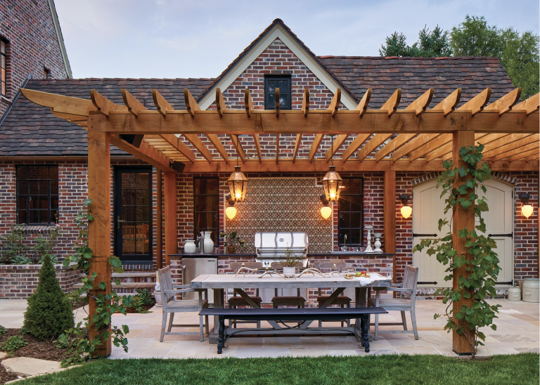 A Stately English Tudor's New Outdoor Living Spaces - Colorado Homes ...