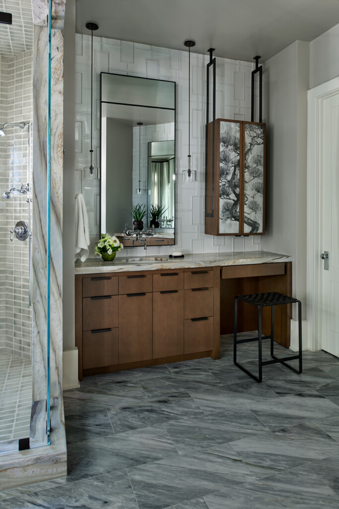 Form Meets Function in this Artistic Primary Bath - Colorado Homes ...