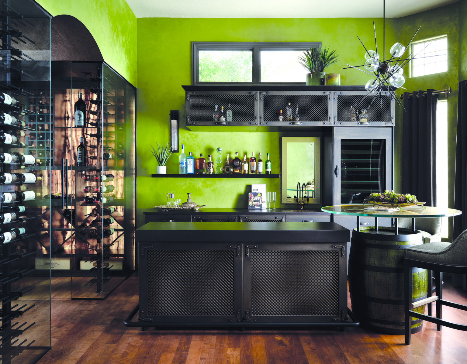Step Inside this Eclectic Office, Complete with a Built-In Wine Bar ...