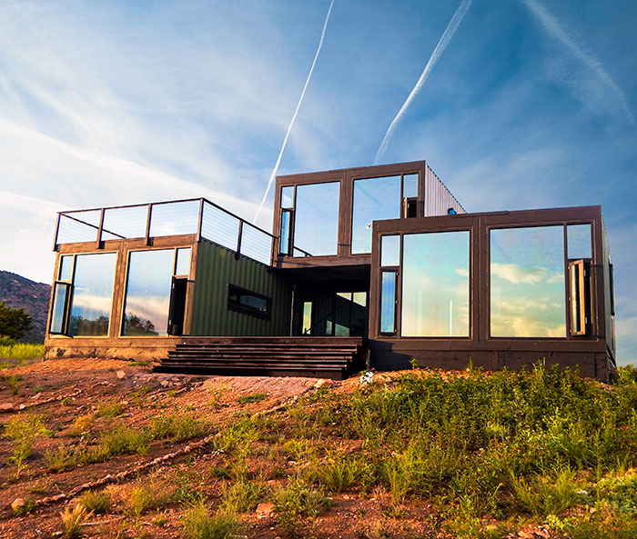 An Off-the-Grid Shipping Container Cabin - Colorado Homes & Lifestyles