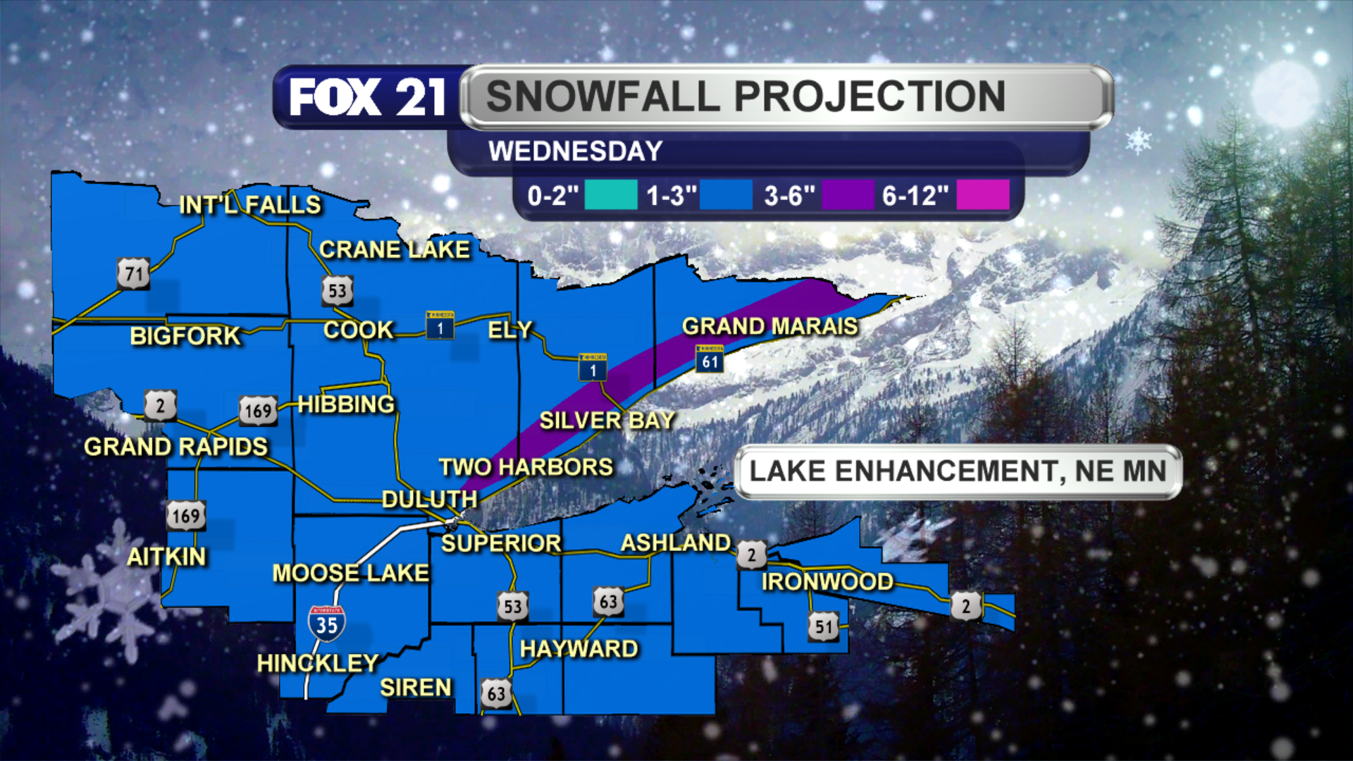 SNOWFALL ACCUMULATION MAP - Fox21Online
