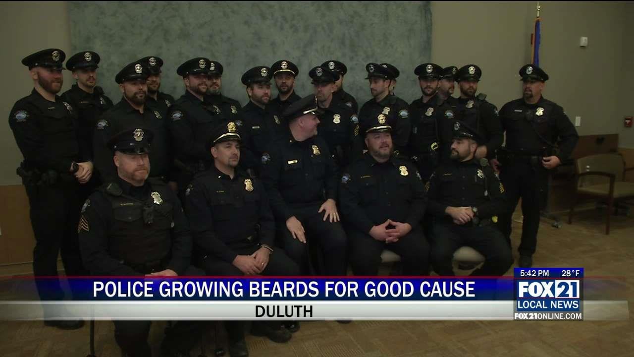 Duluth Police Grow Beards For Good Cause - Fox21Online