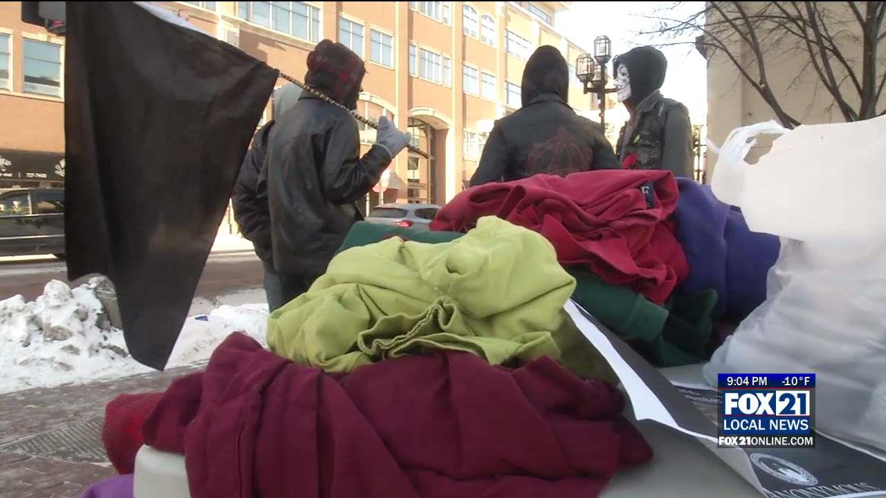 "Anonymous" Collecting Clothing and Blankets for the Homeless - Fox21Online
