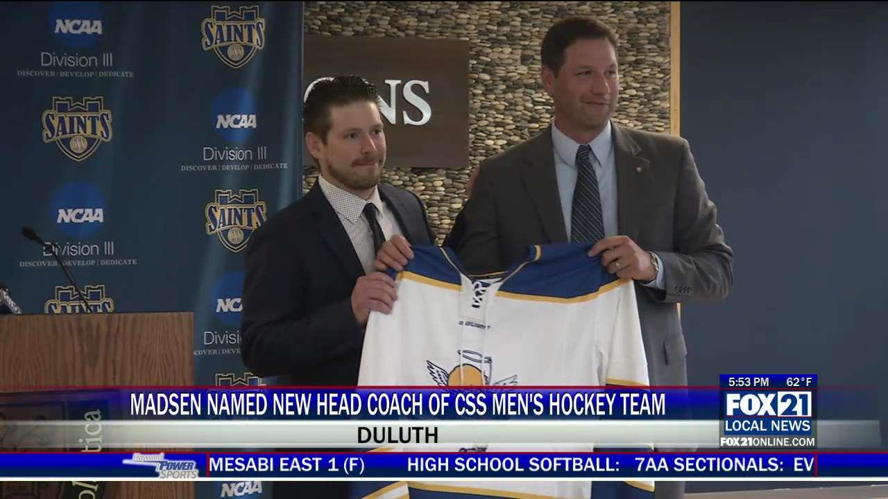 Tim Madsen Named New Head Coach of CSS Men's Hockey - Fox21Online