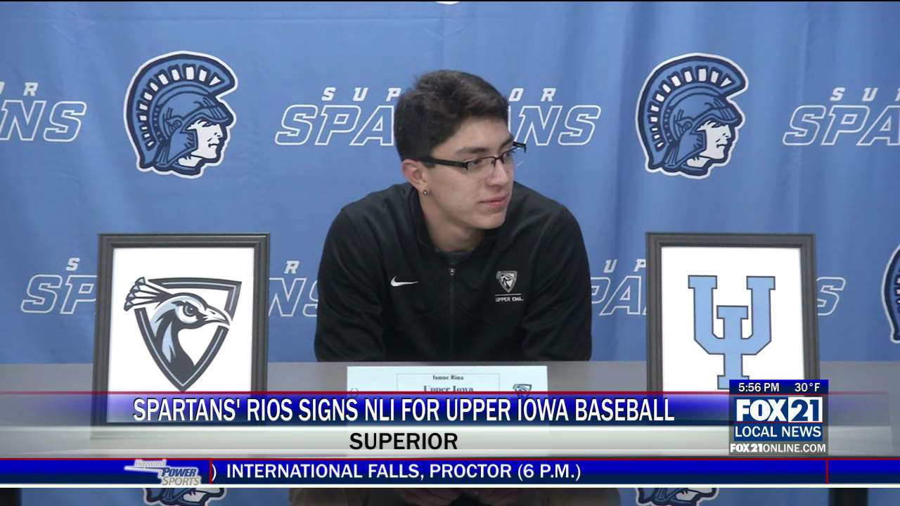 Spartans' Isaac Rios Signs NLI for Upper Iowa Baseball - Fox21Online