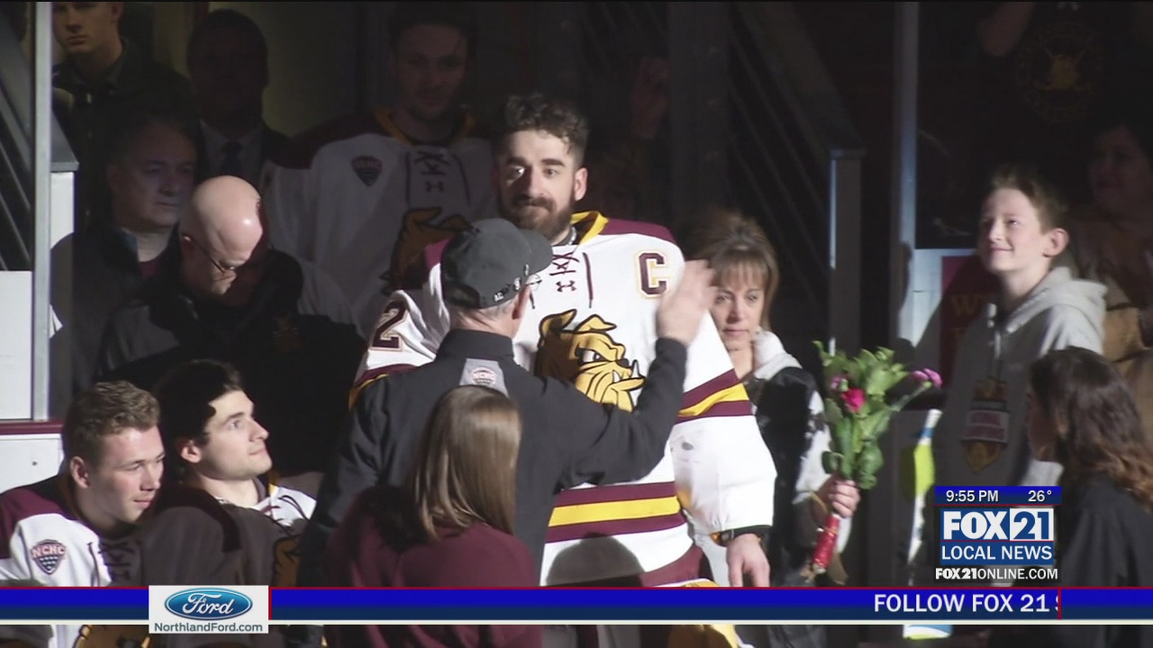 UMD's Hunter Shepard Talks About Sudden End to Bulldogs' Season ...