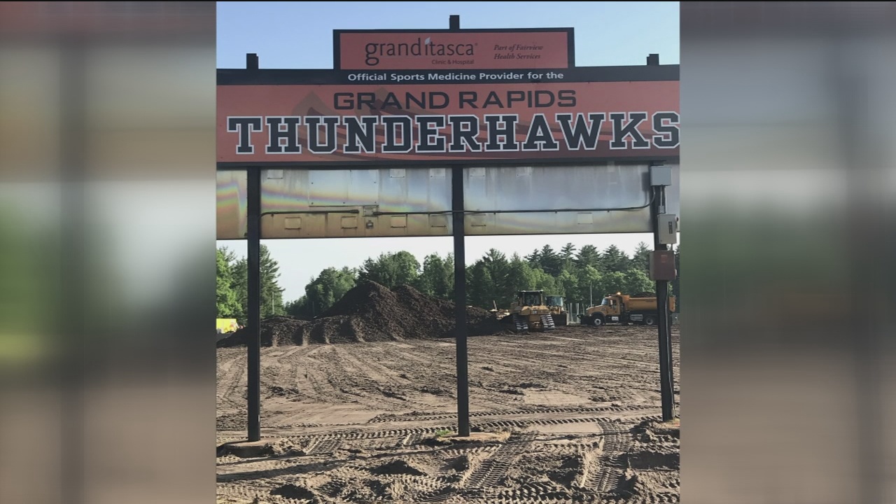 Construction of Turf Field Begins at Thunderhawks' Noble Hall Field ...