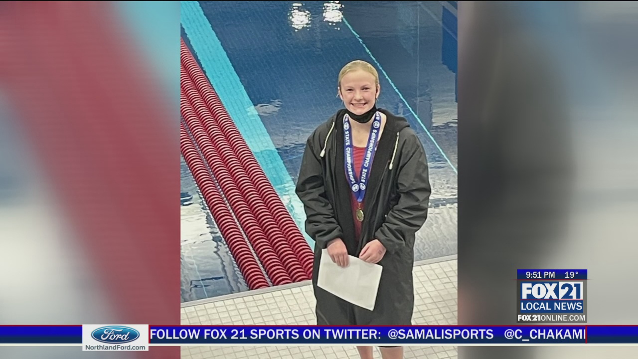 Grand Rapids Senior Addie Albrecht Wins Class A Diving State ...