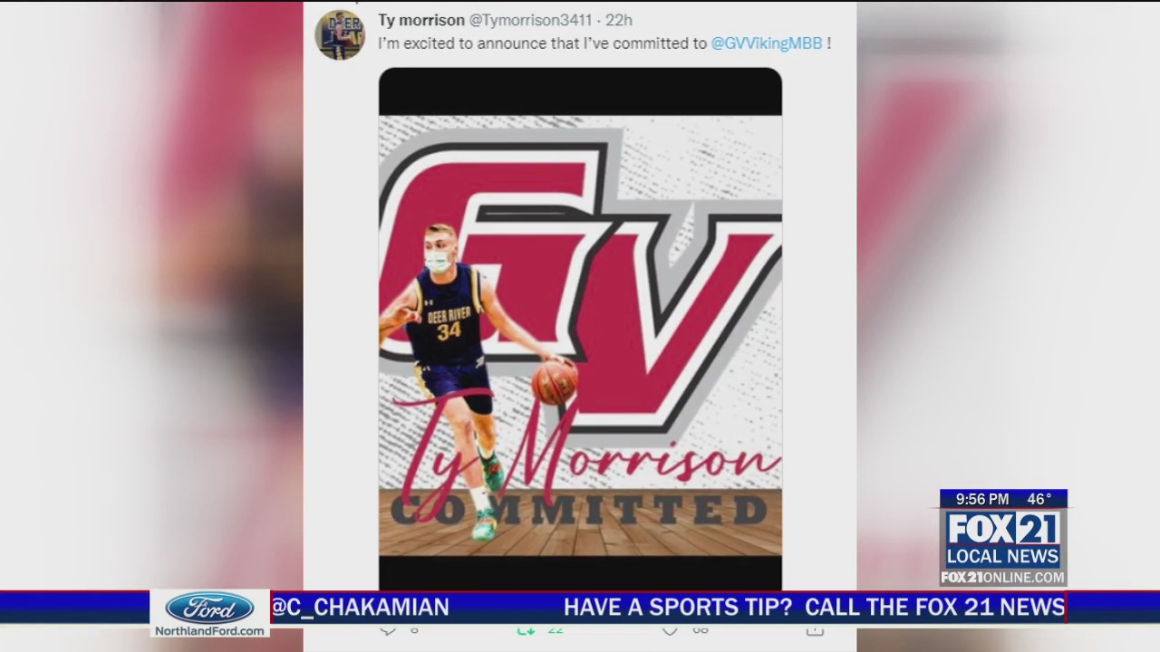Deer River's Ty Morrison Commits to Grand View Men's Basketball ...