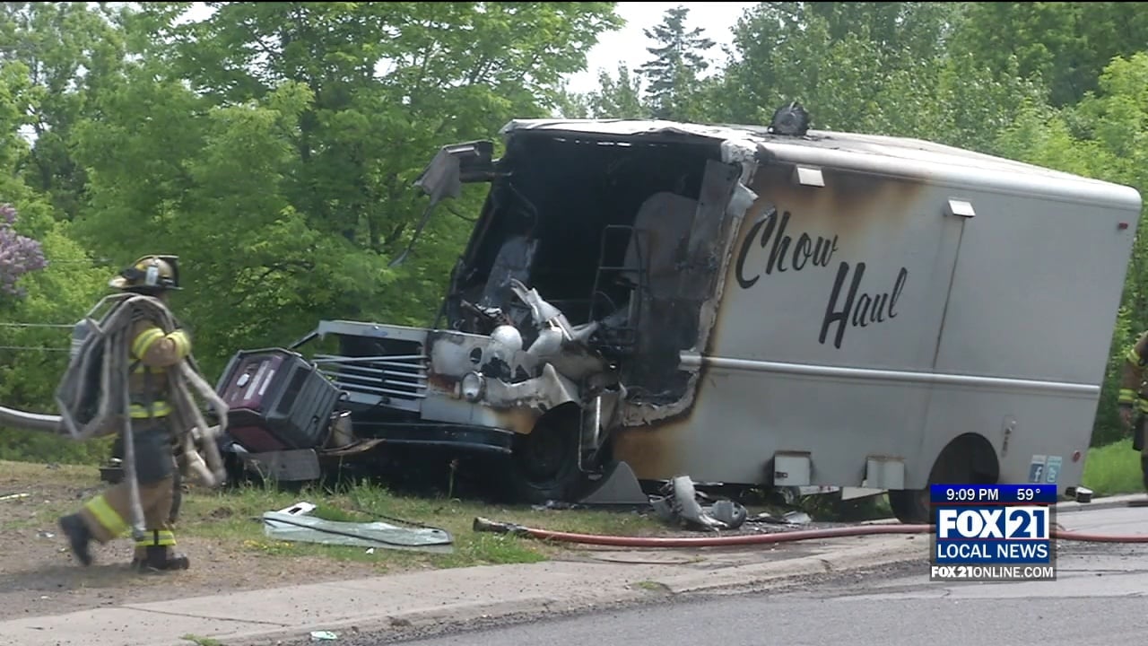 Chow Haul Food Truck Crashes and Burns - Fox21Online
