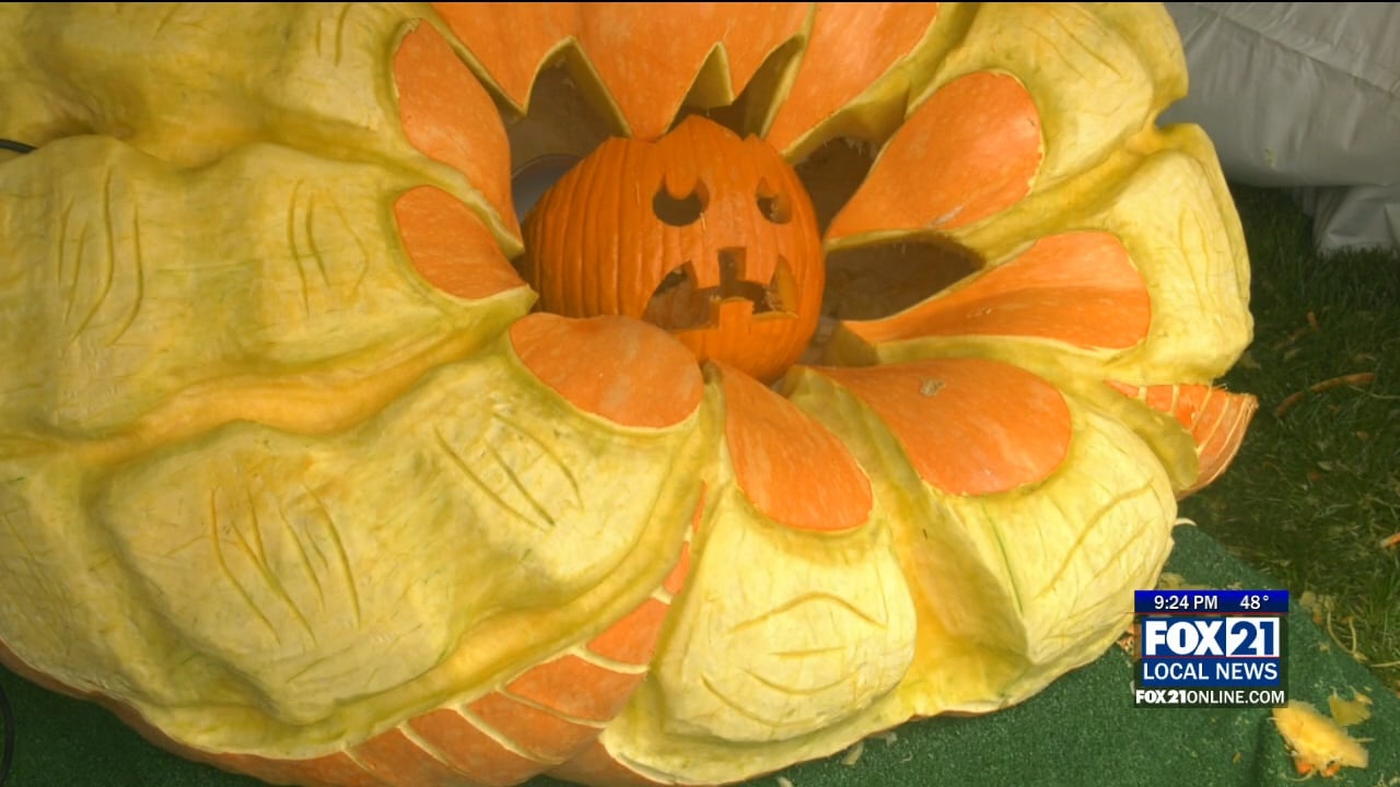 Giant Carved Pumpkins Now on Display at Pier B Resort - Fox21Online