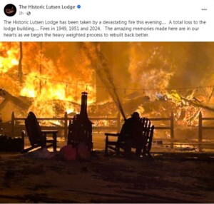 Fire Destroys Historic Lutsen Lodge - Fox21Online