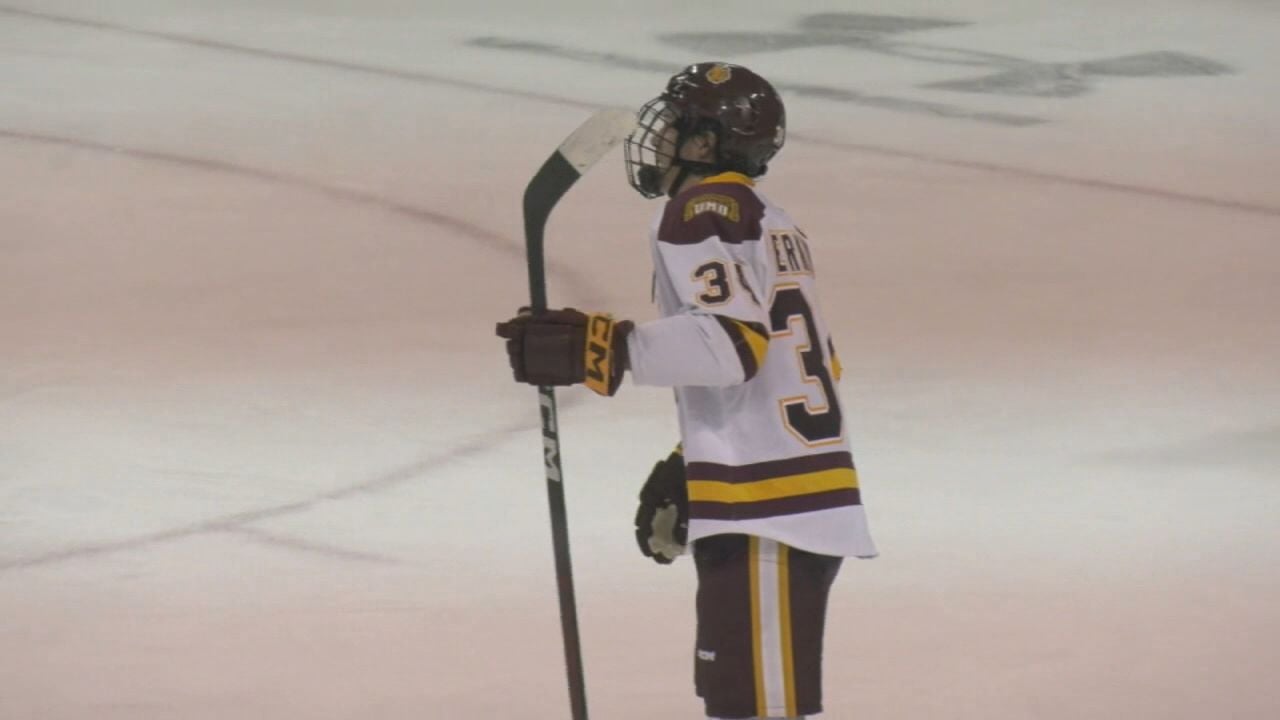 UMD's Matthew Perkins Named NCHC Rookie of the Week for 2nd Time This ...