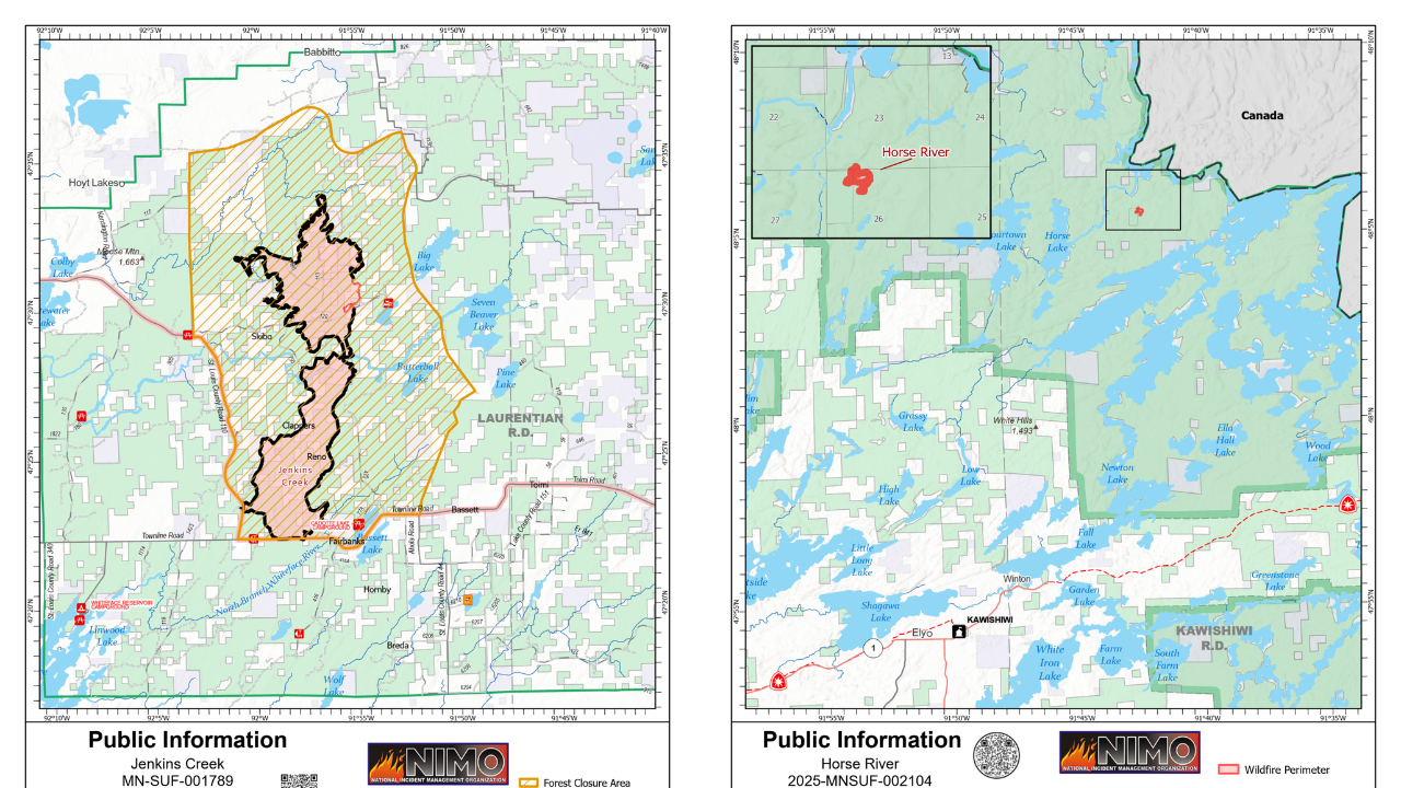 Crews Continue Fire Suppression Efforts on Jenkins Creek, Horse River ...