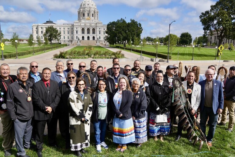 Tribal Flag Plaza inauguration held at Minnesota State Capitol ...