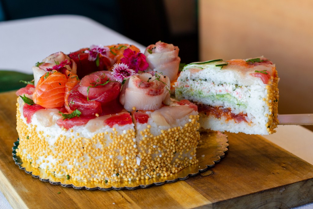 See How a Poke Shop Creates a Sushi Cake in 11 Gorgeous Photos