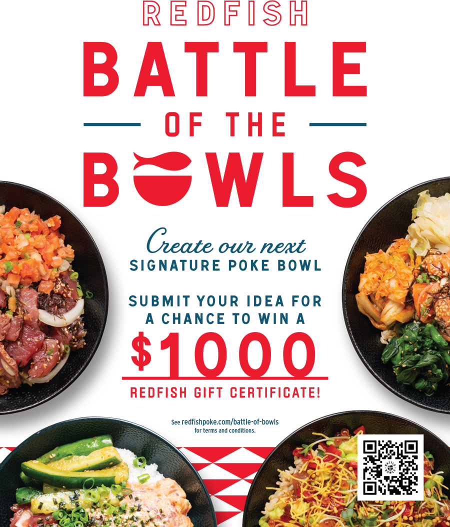 Enter Your Fave Redfish Poke Bowl in the Battle of the Bowls Contest