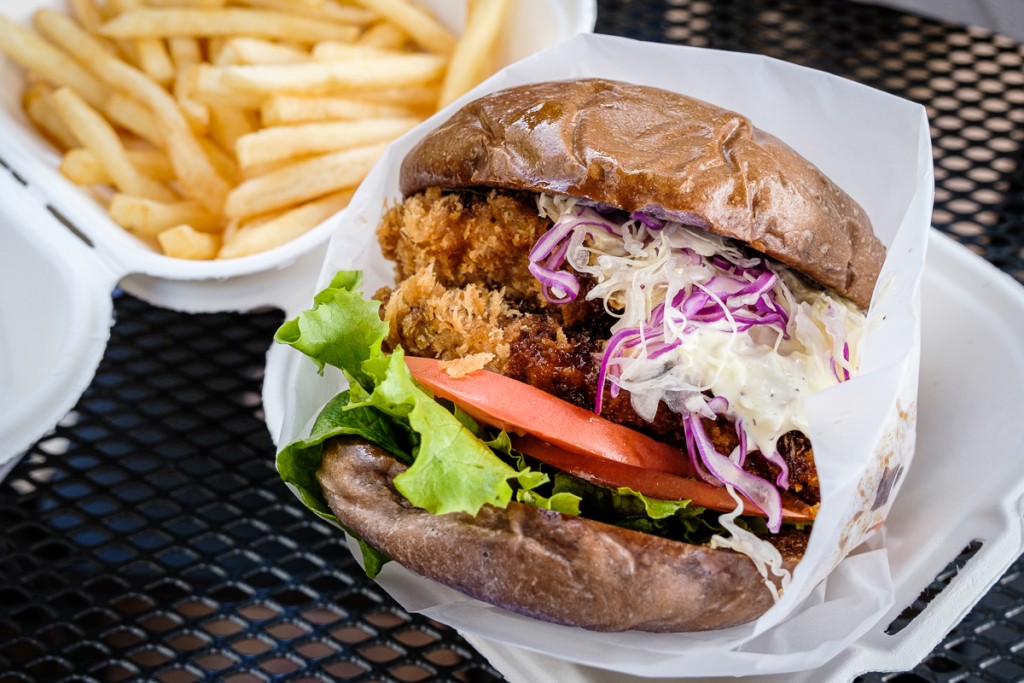 Towering Tonkatsu Burgers Have Arrived at Sheridan Street’s 808 Center