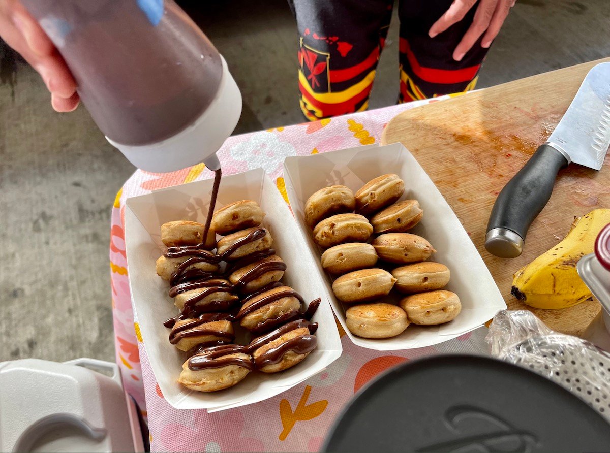 Farmers Market Finds: Miniature Vegan Pancakes at Lōkahi Kailua Market