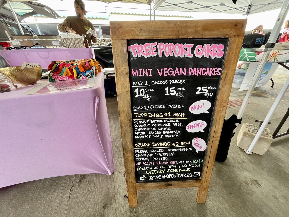 Farmers Market Finds: Miniature Vegan Pancakes at Lōkahi Kailua Market