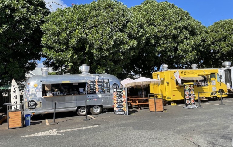 How Come Two Korean Food Trucks Stay Side by Side in Waikele?