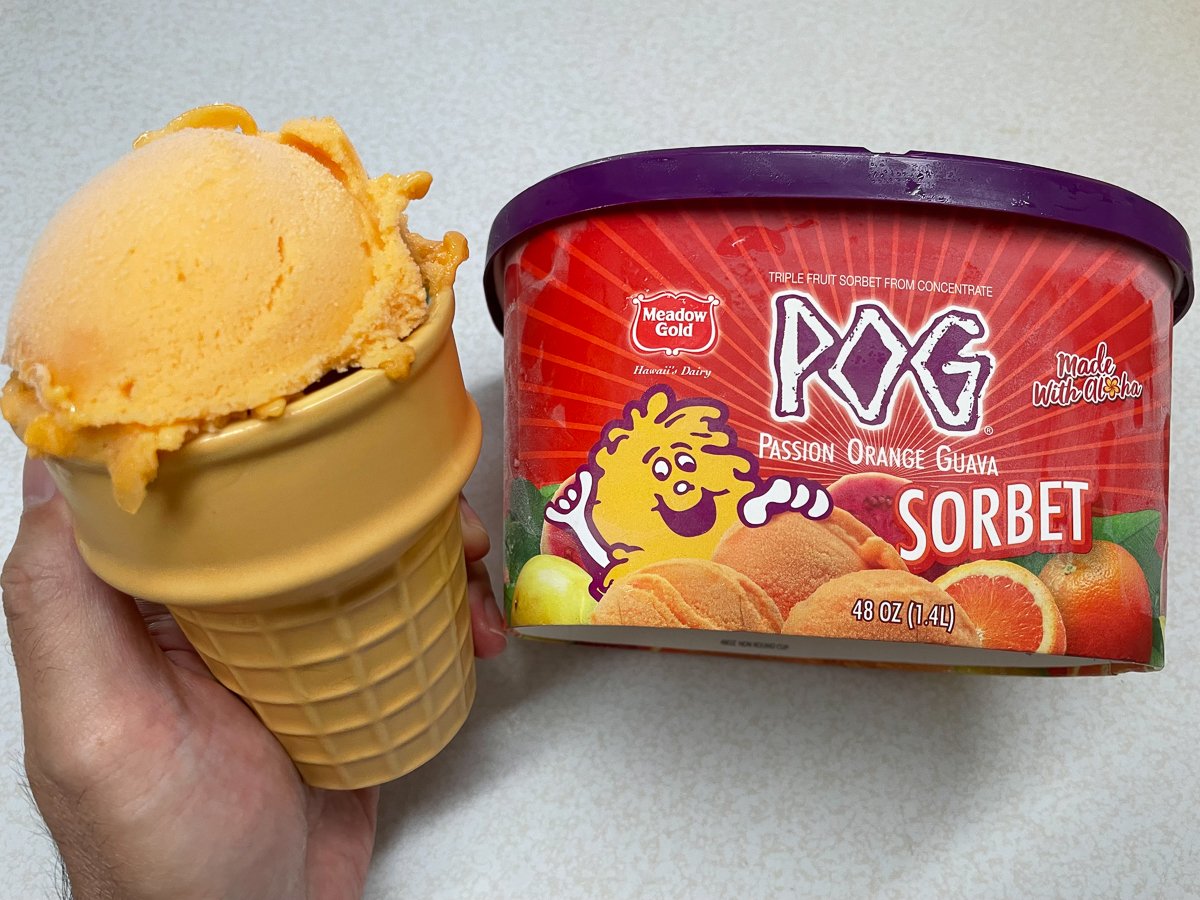 Meadow Gold’s Famous POG Now Stay One Sorbet