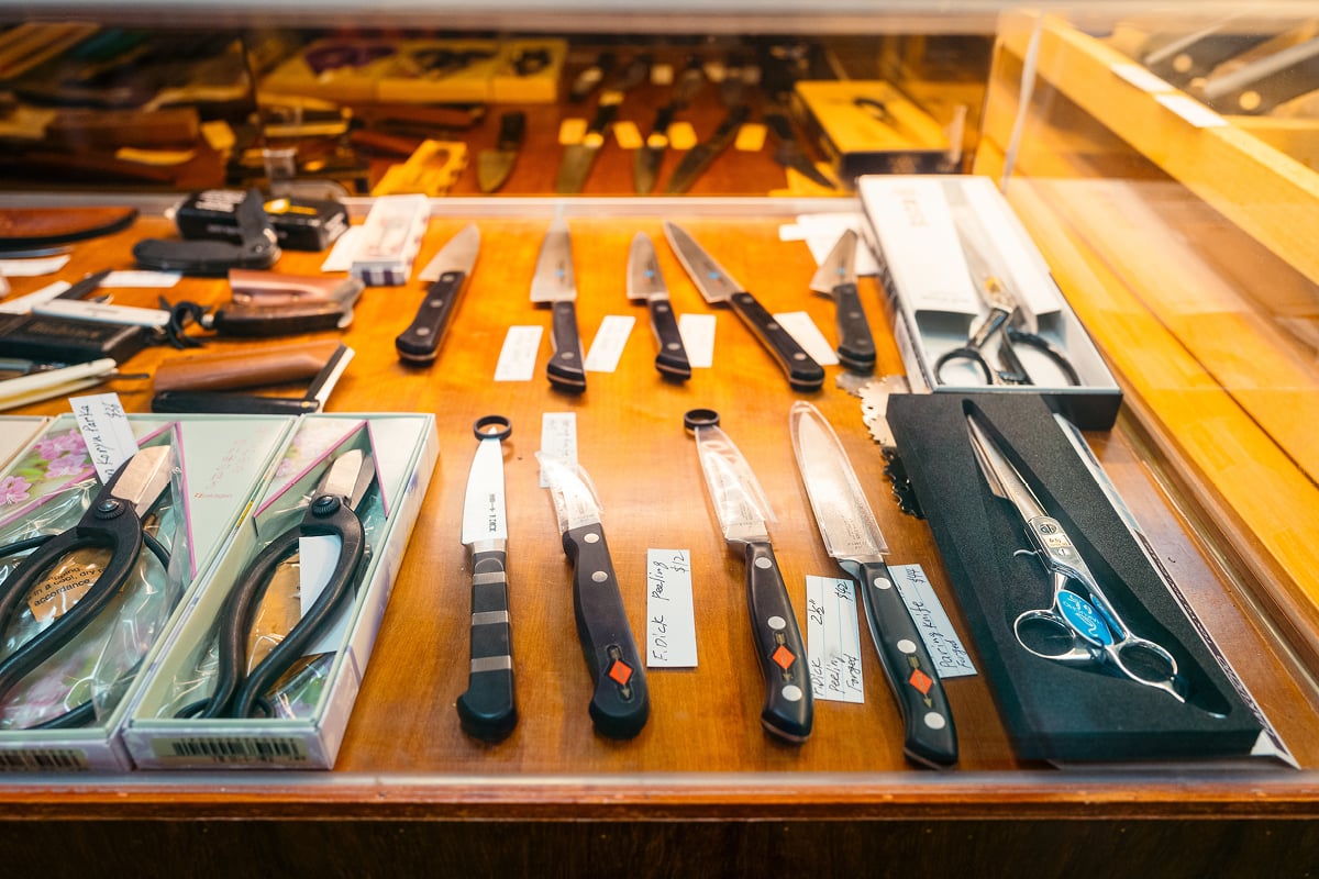 A Former Sushi Chef Sells and Sharpens Knives at Aframes Tokyo