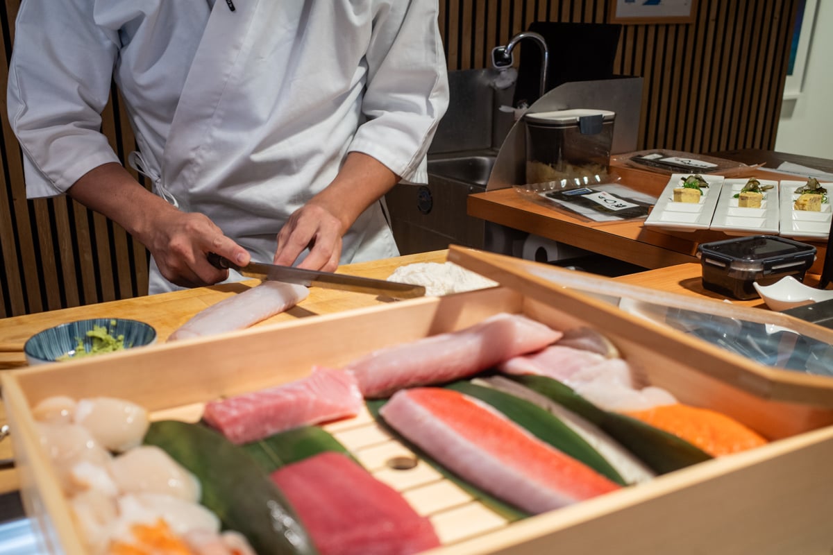 Amaterasu, the City’s Newest Sushi Omakase, Is in a Car Showroom