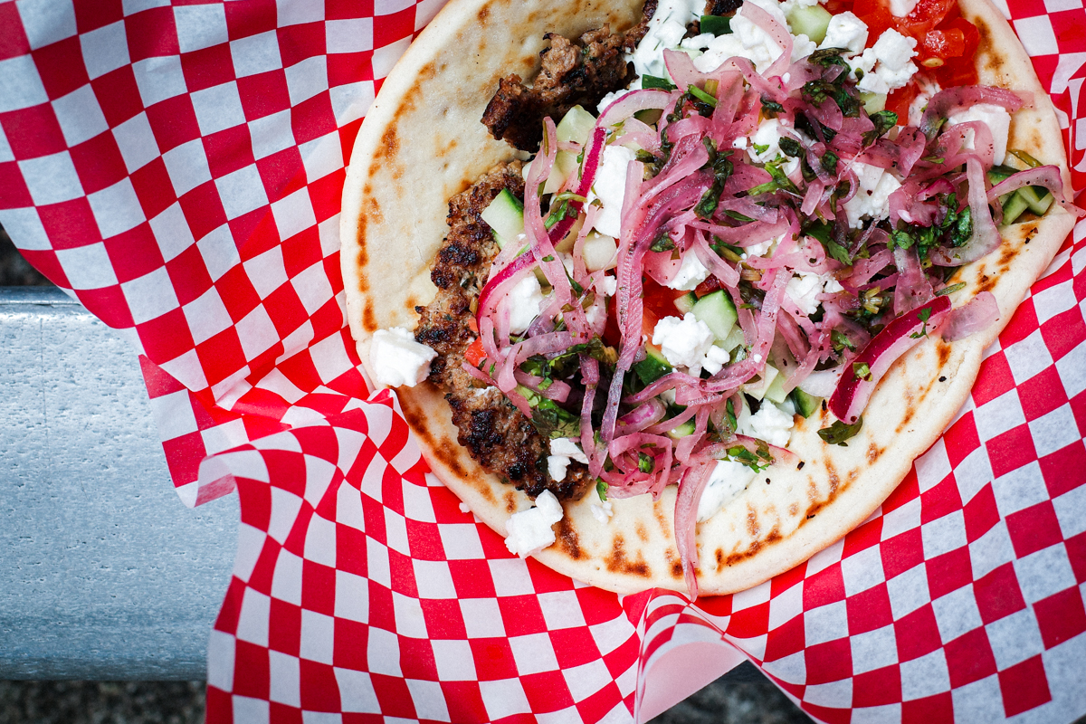 Roll With It: Mediterranean Pita Smash Burgers at Kababa Mama