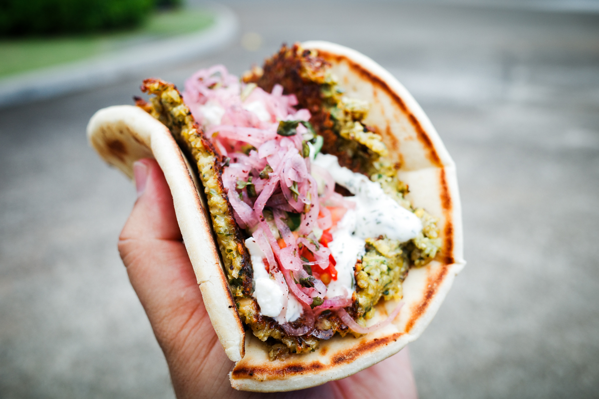 Roll With It: Mediterranean Pita Smash Burgers at Kababa Mama