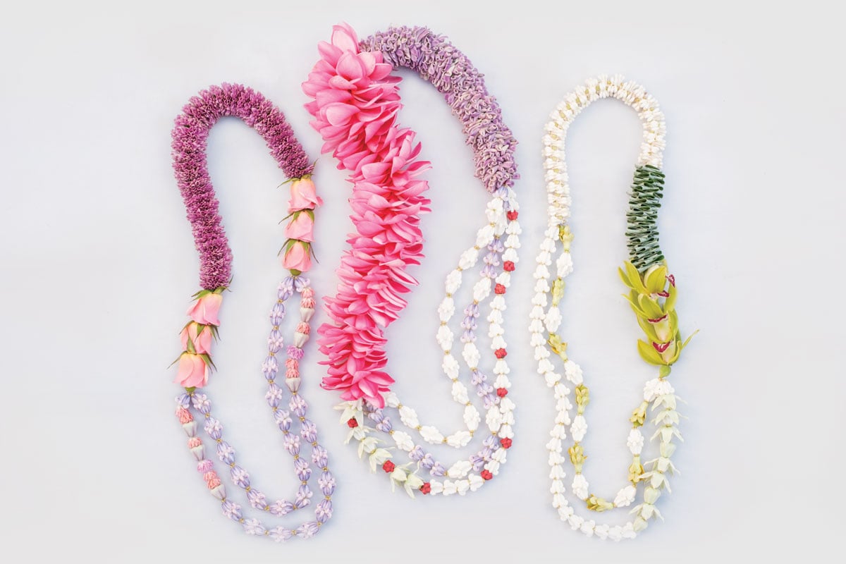 Bloom Bloom, Pow! These Flower-Blocked Lei Pack a Punch