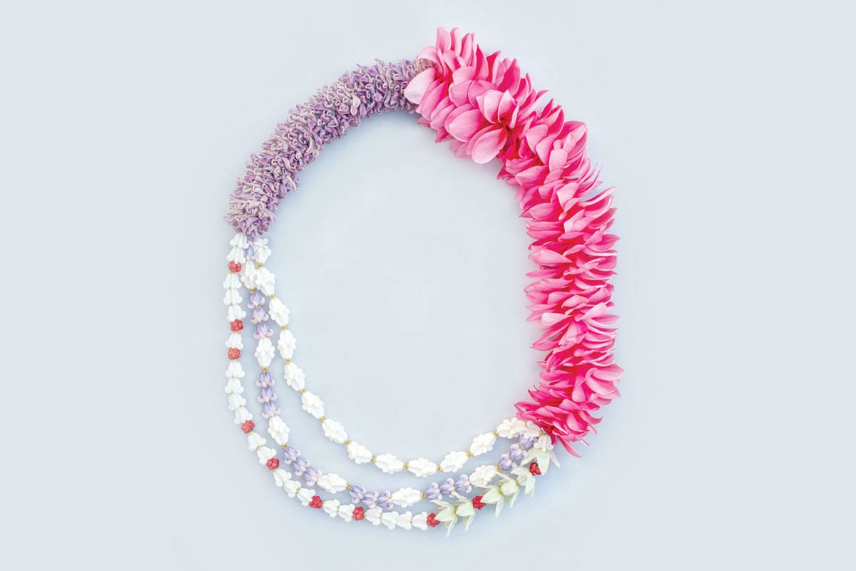 Bloom Bloom, Pow! These Flower-Blocked Lei Pack a Punch