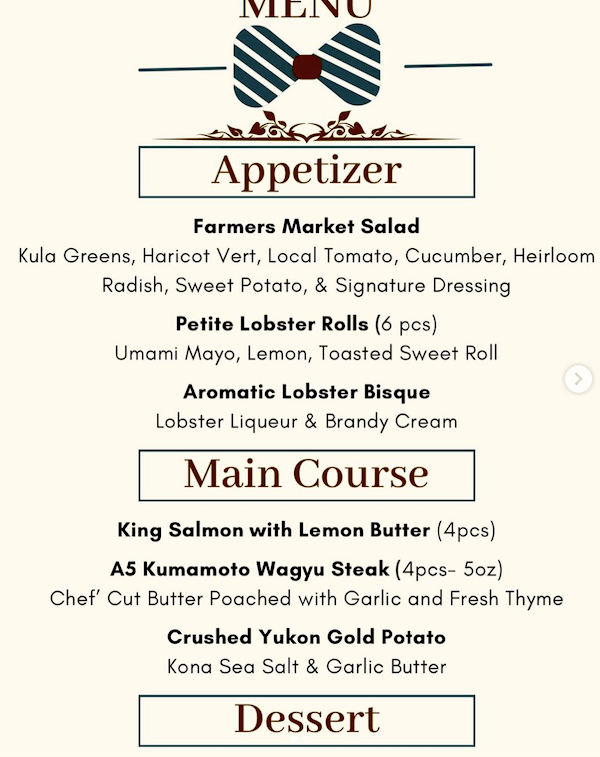 Dine-In and Takeout Menus for Father’s Day on O‘ahu