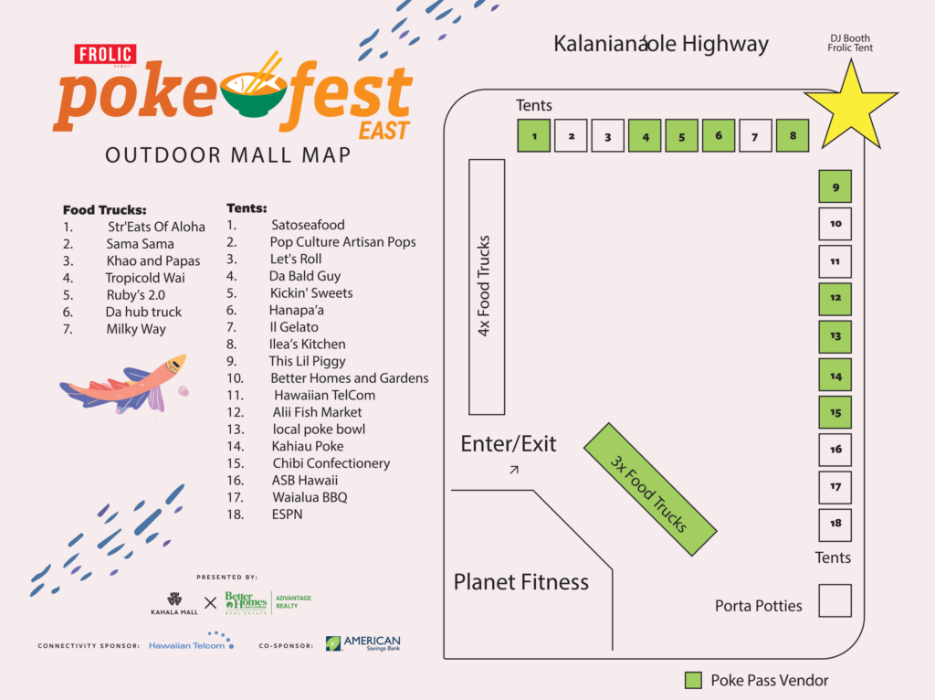 Poke Pass Now Available: Frolic’s First-Ever Poke Fest at Kāhala Mall
