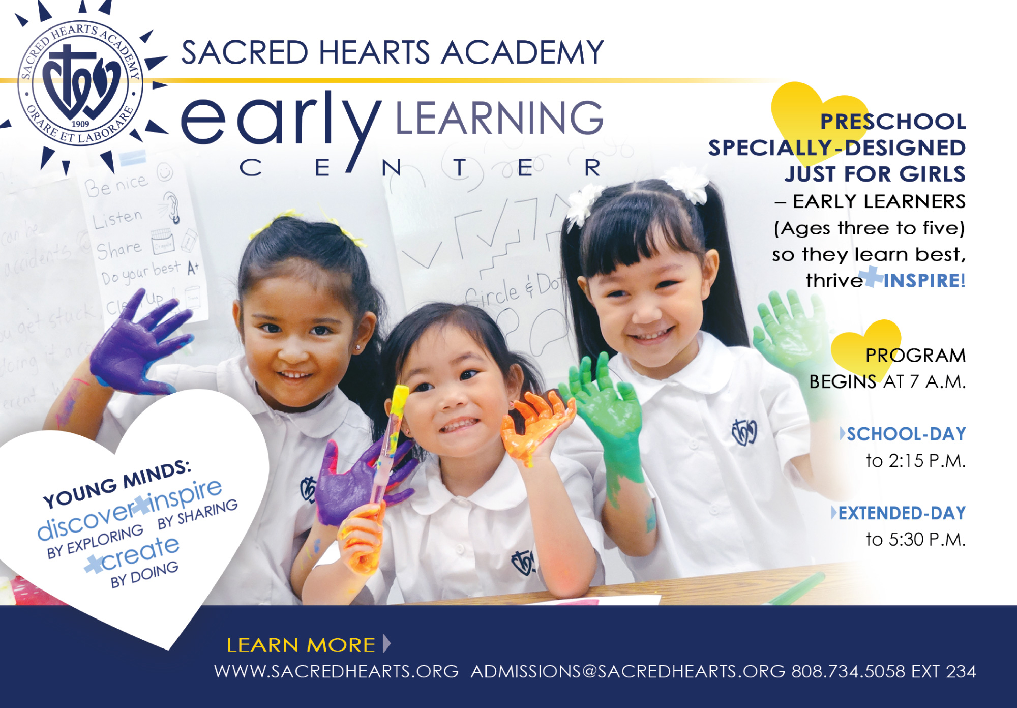 Sacred Hearts Academy Early Learning Center - Honolulu Magazine