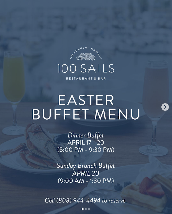 70 Easter Menus From All Over O‘ahu