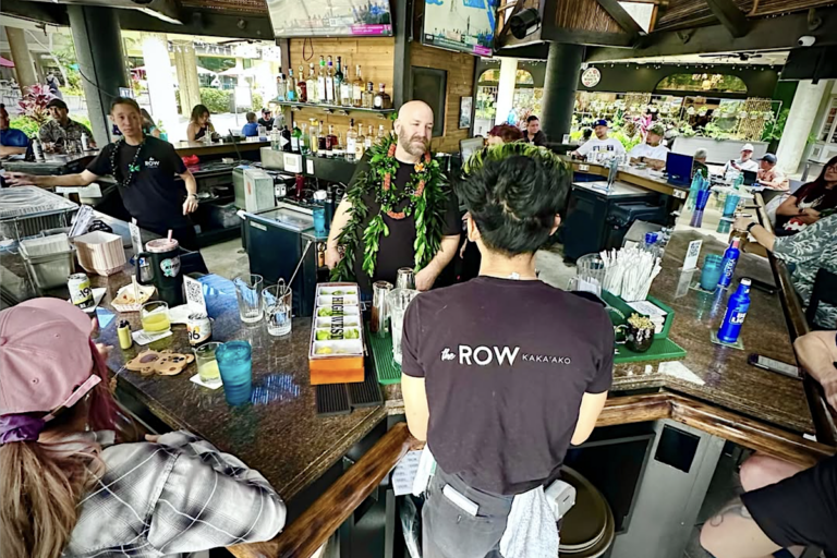 Waterfront Plaza’s Open-Air Bar Reopens Today as The Row Kaka‘ako