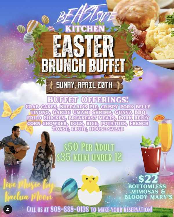 70 Easter Menus From All Over O‘ahu