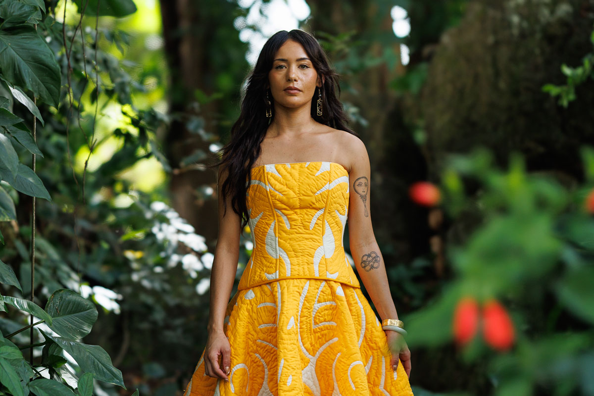 FOR Upcycles Hawaiian Quilts Into Eco-Conscious Corsets and Dresses