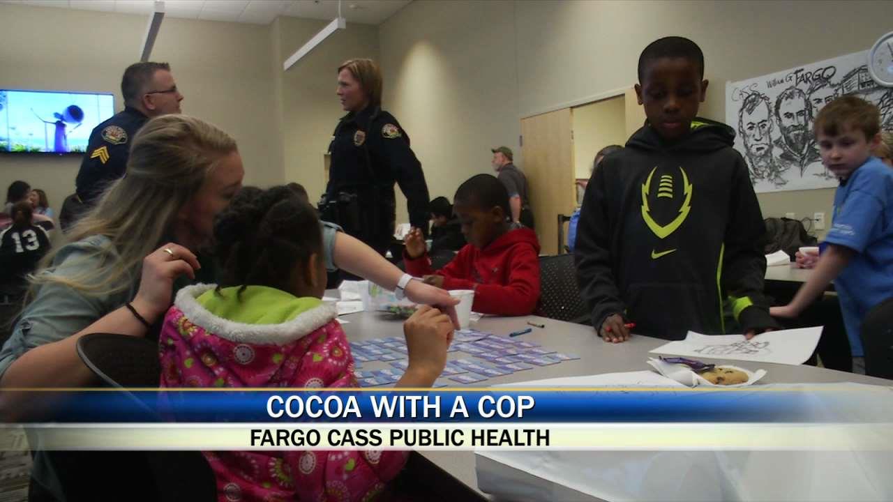 Fargo Police Connect with the Community over Cups of Cocoa