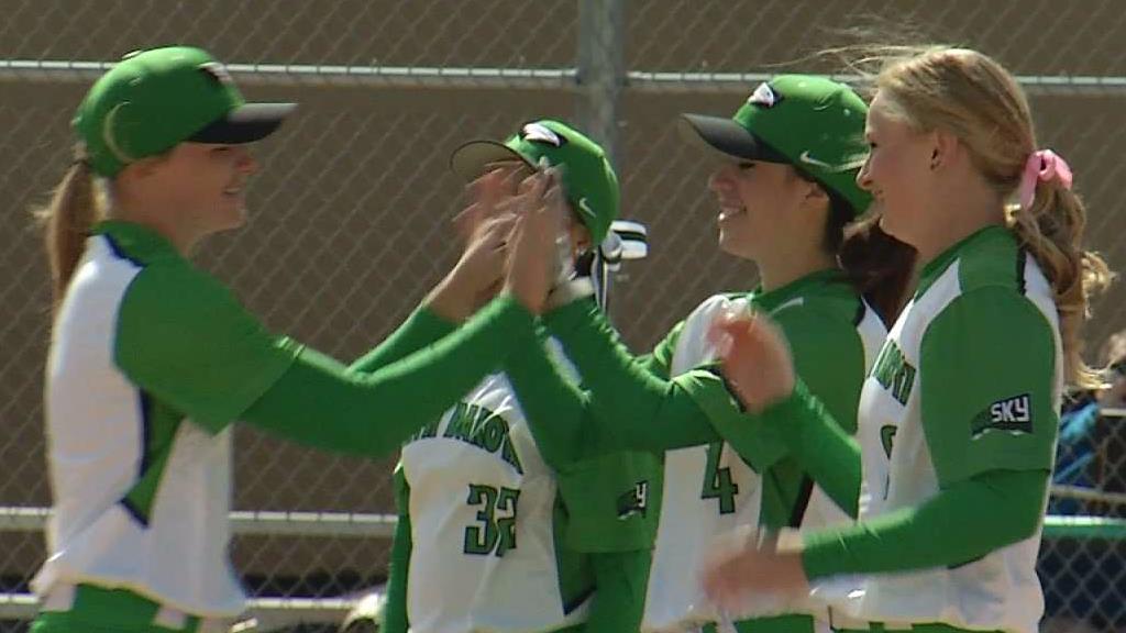 UND Softball Sweeps Home Openers against SDSU - KVRR Local News