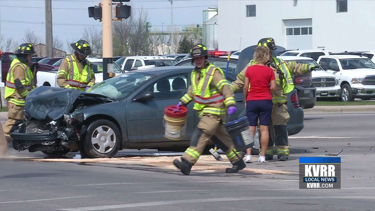 One Injured in Near Head-On Crash in Fargo - KVRR Local News
